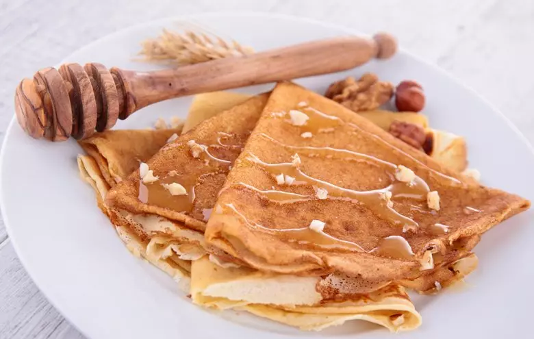 Crepe vegane de nucă