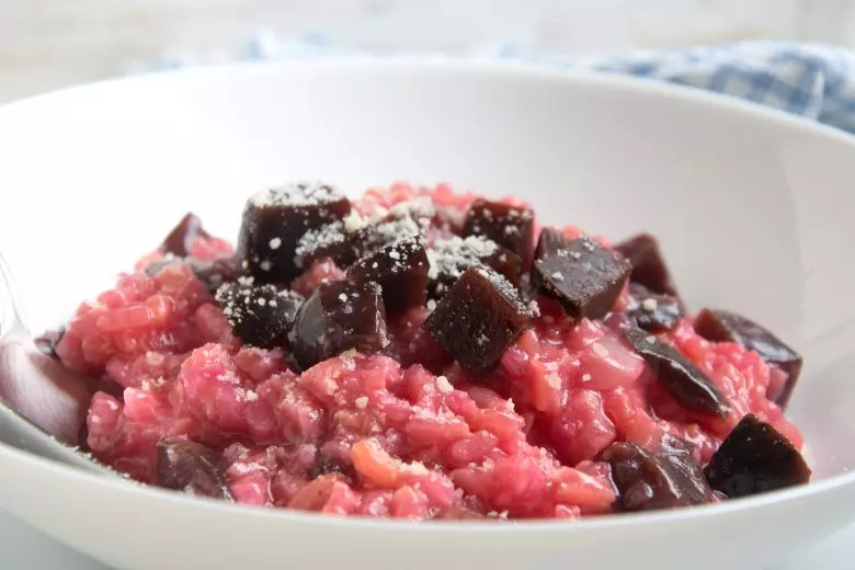 Beetroot risotto