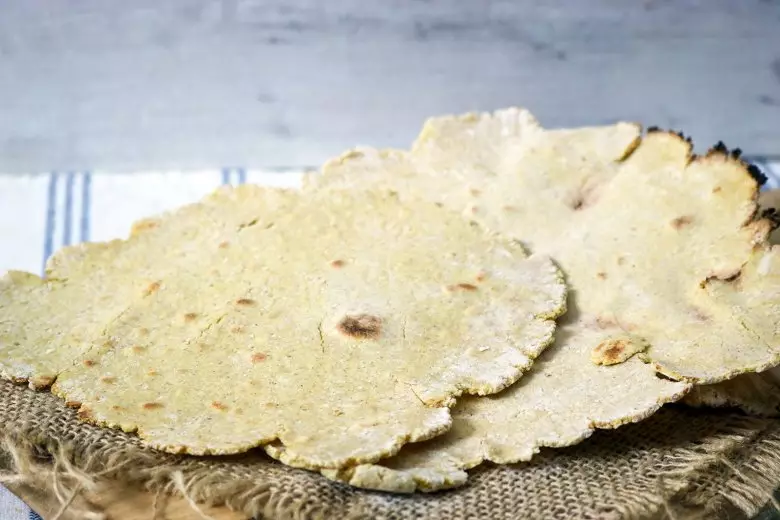 Chapati - mais flatbrød