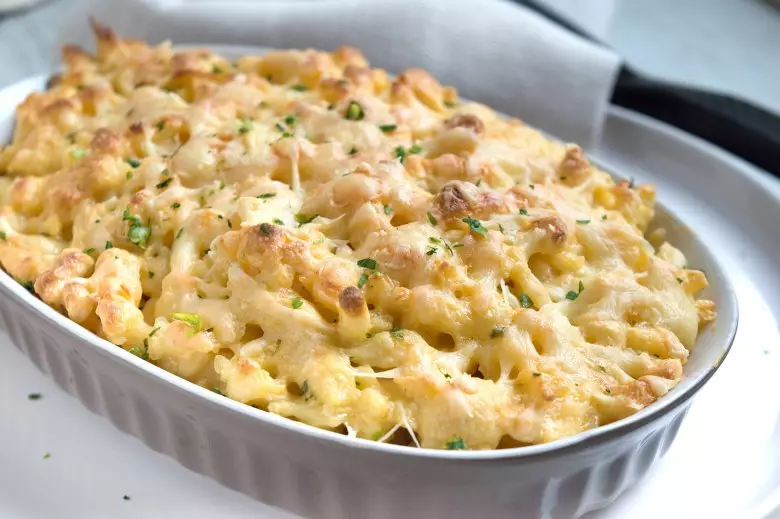 Spaetzle de queso con crema