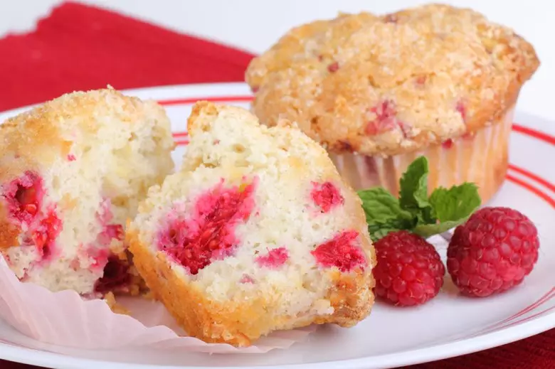 Muffins raspberry vegan