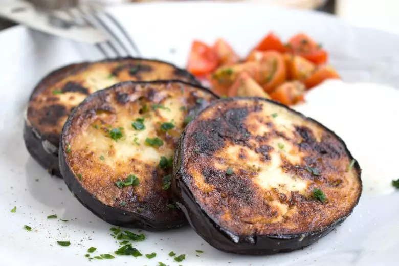 Fried eggplant