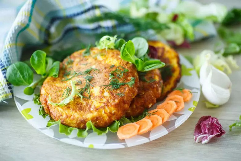 Vegetable potato pancakes