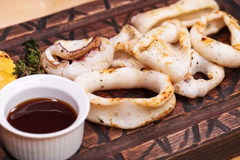 Fried squid rings