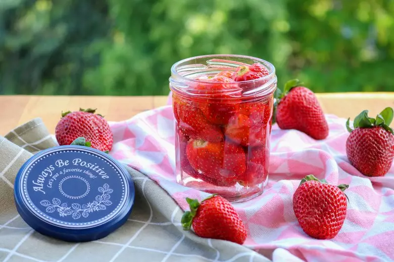 fraises en conserve