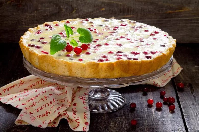 Gâteau au fromage aux groseilles