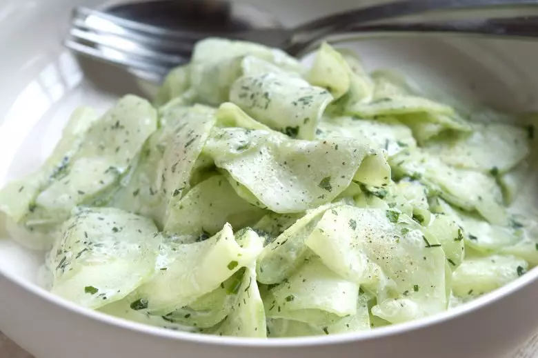 Bavarian cucumber salad