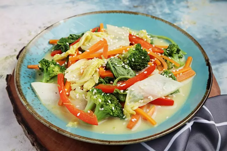 Fast Chinese cabbage curry