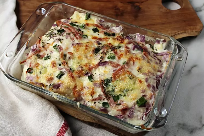 Gratinado de colirrábano