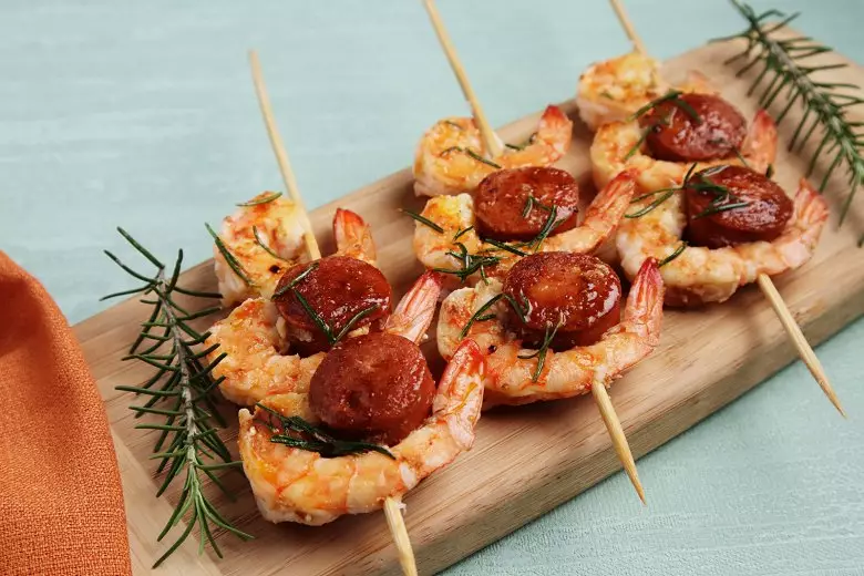 Chorizo prawns