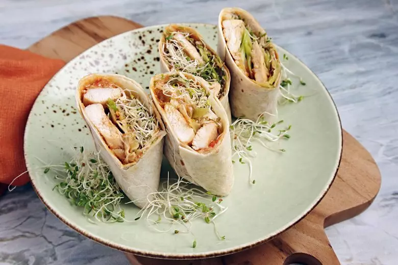 Wraps sicín spicy