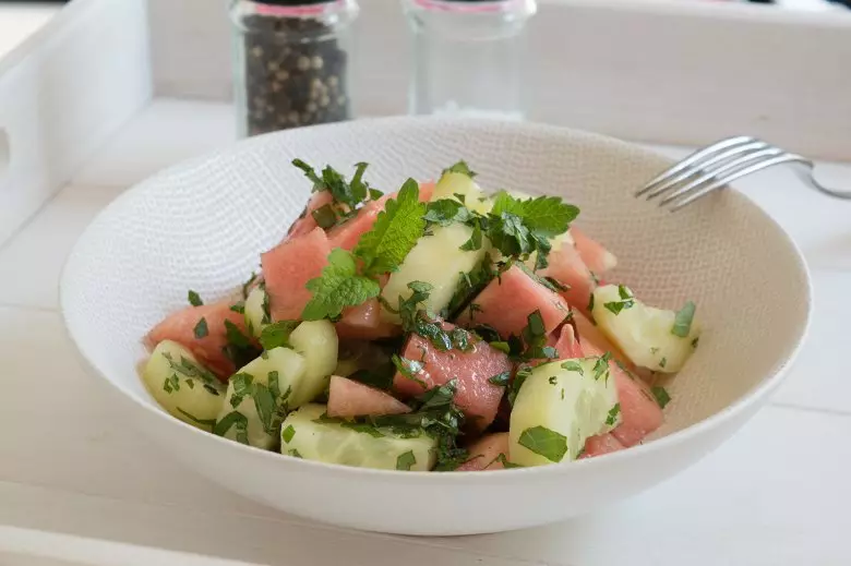 Salad melon karo mint