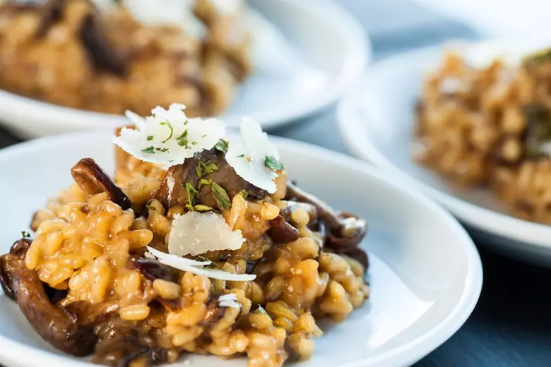 porcini göbələk risotto