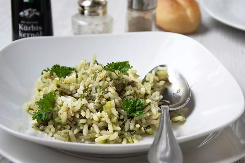 Courgette-risotto Stiermarkse styl