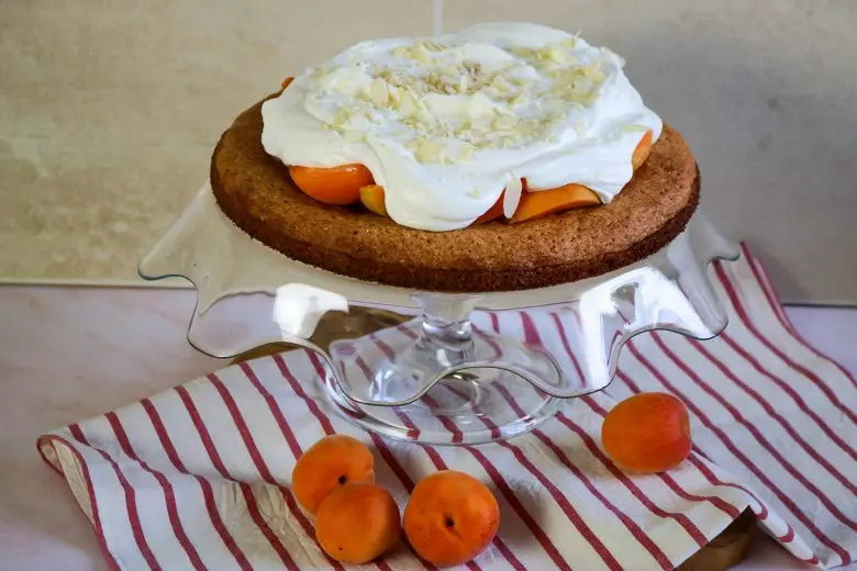 Tarta integral de albaricoque