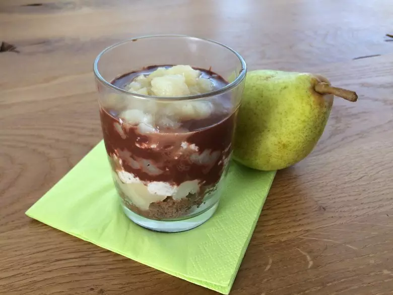 Chocolate Pear Trifles