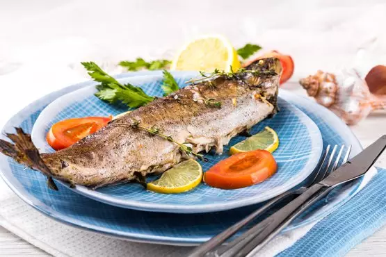 Grilled river trout - recipe