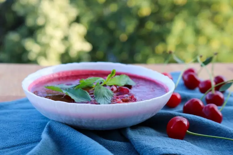 Cherry cold bowl