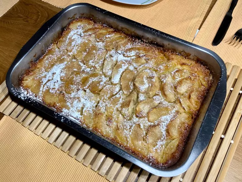 Tortitas al horno con manzana