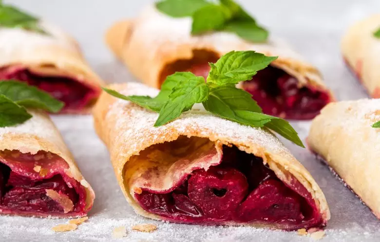 Cherry strudel