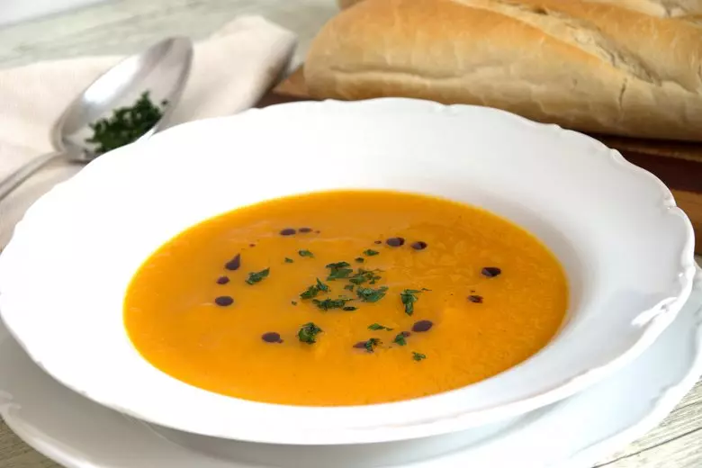 Krydret Butternut Squash Suppe